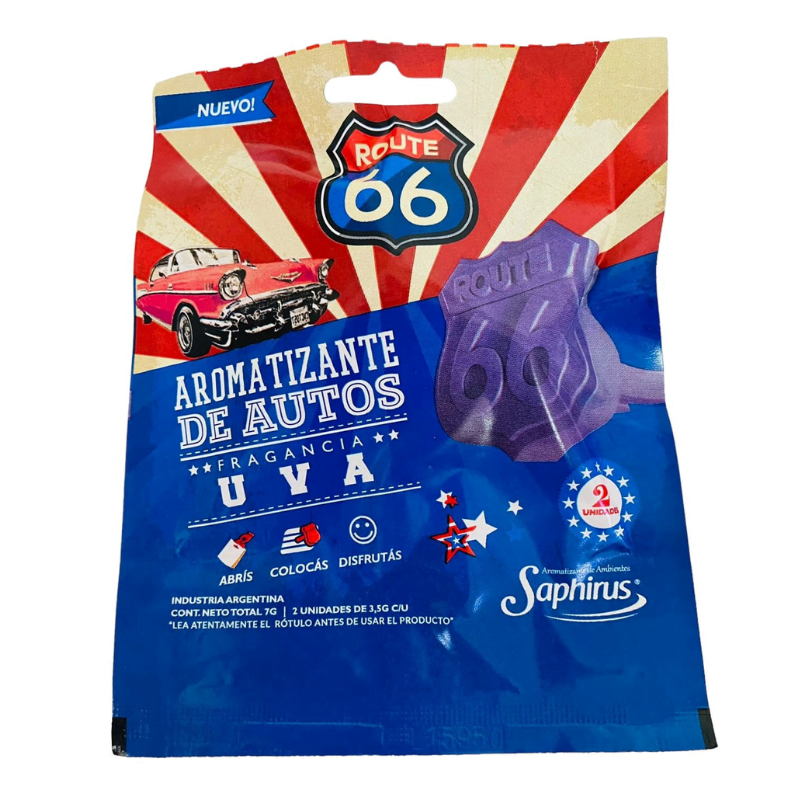 a – Ruta 66 Perfume para Autos UVA - Aromatessen Saphirus