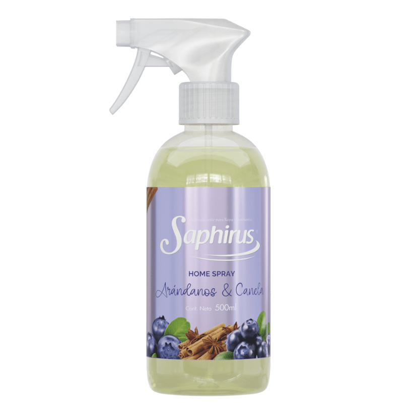HOME SPRAY 500 CC SAPHIRUS ARANDANOS & CANELA - Aromatessen Saphirus