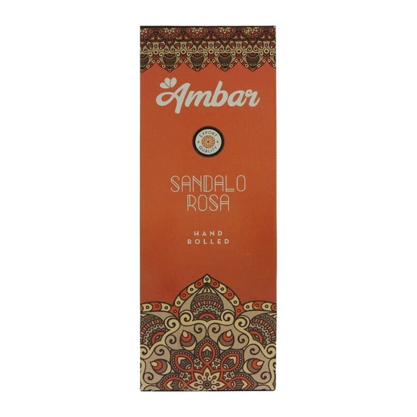 SAHUMERIO AMBAR SANDALO ROSA X 20 UNI - Aromatessen Saphirus